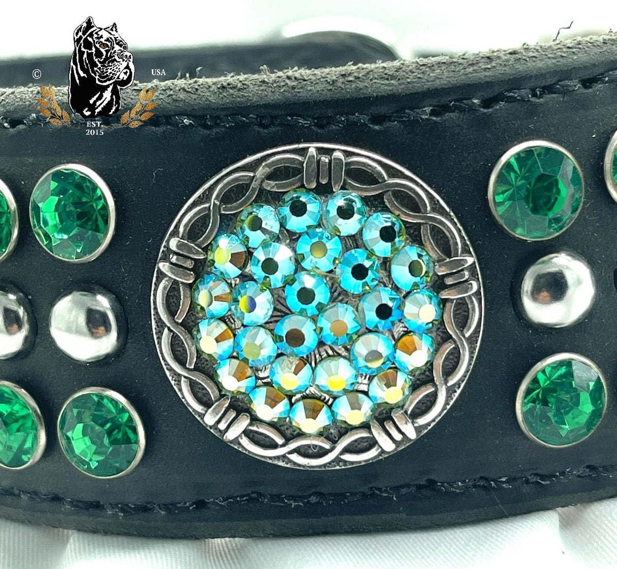 Emerald Dog Collar – El Sueno Espanol