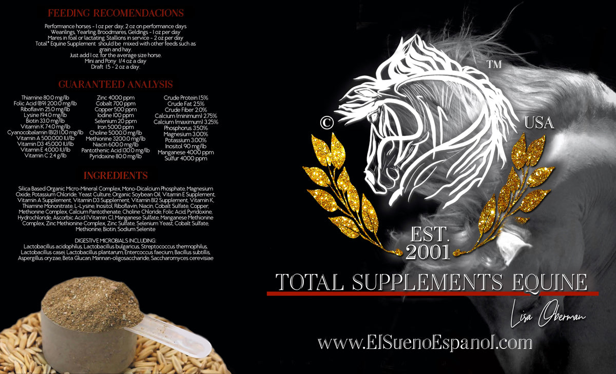 Total Supplements Equine-480 servings of all natural horse supplement ...